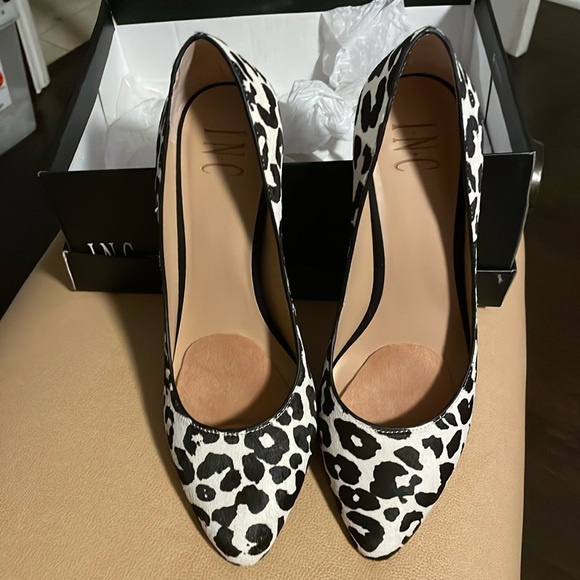 INC International Concepts | Shoes | Cheetah Spotted Calfskin Heels ...